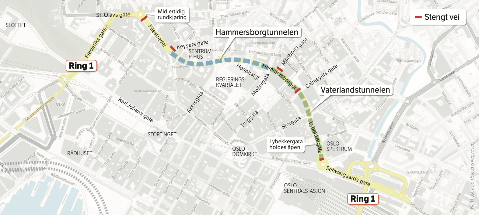 Viktig info om stenging av Ring 1 | Augusta Arnesen